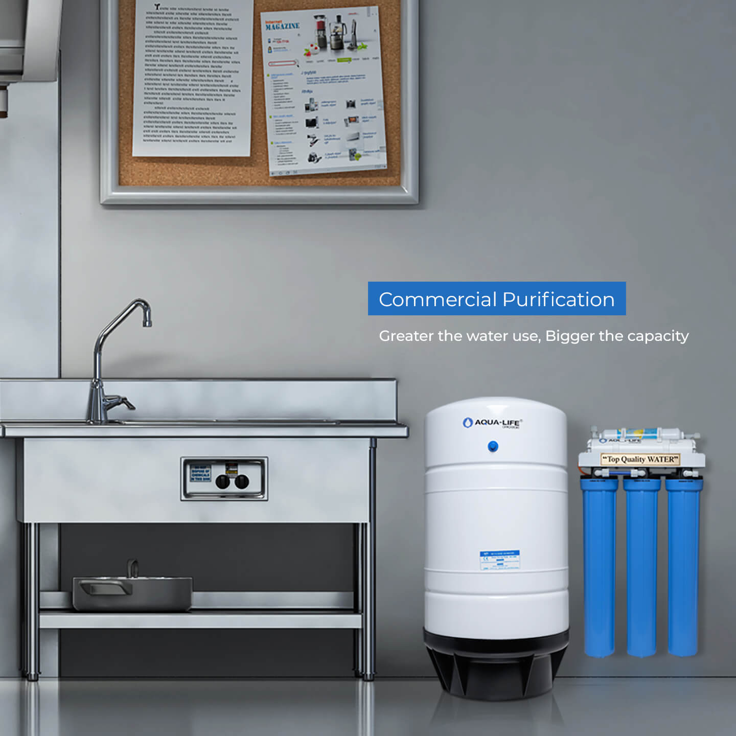 AQUA-LIFE WATER - ROK5CC, UNDER SINK WATER PURIFIER